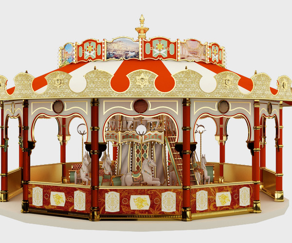 ArtStation - carousel 3d model | Resources