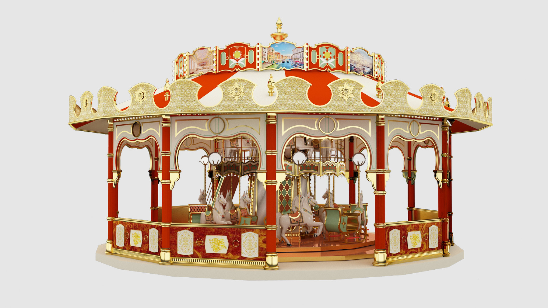 ArtStation - carousel 3d model | Resources