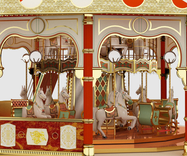 ArtStation - carousel 3d model | Resources