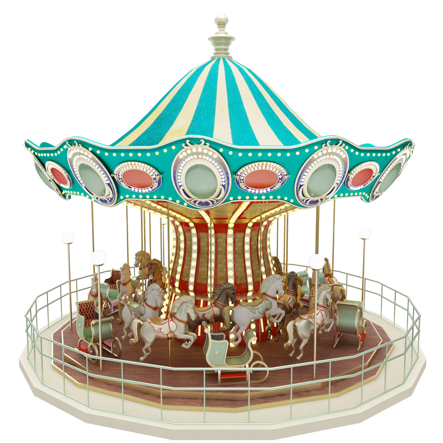 ArtStation - Carousel 3D model | Resources