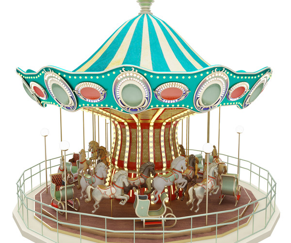 ArtStation - Carousel 3D model | Resources