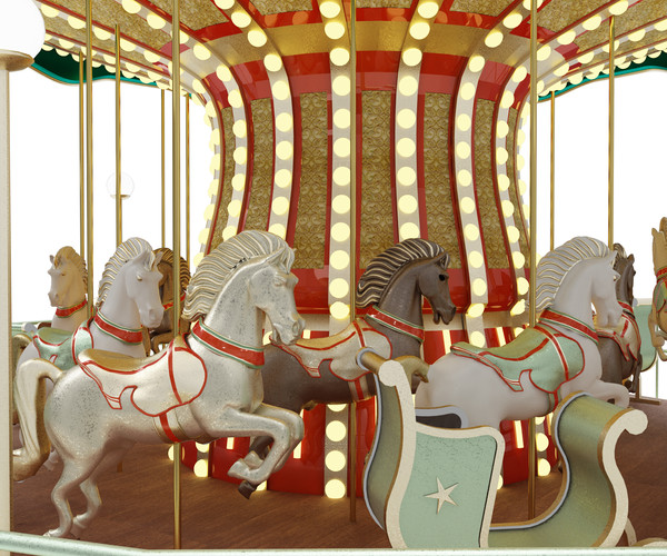 ArtStation - Carousel 3D model | Resources
