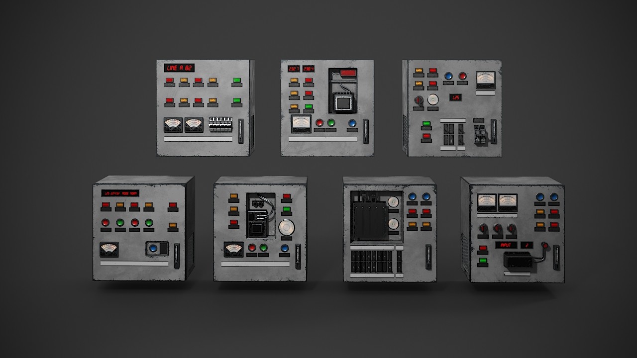 ArtStation - Electric cabinet pack | Resources