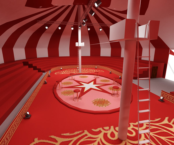 ArtStation - Circus interior and exterior model 3D model | Resources