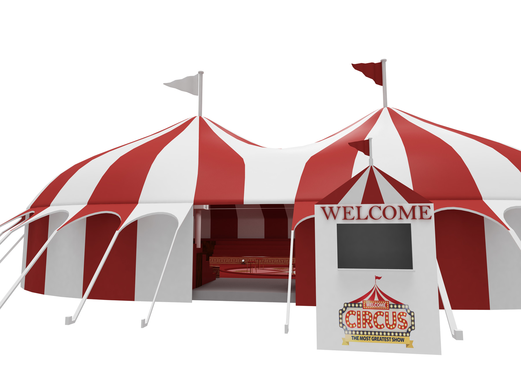 ArtStation - Circus interior and exterior model 3D model | Resources