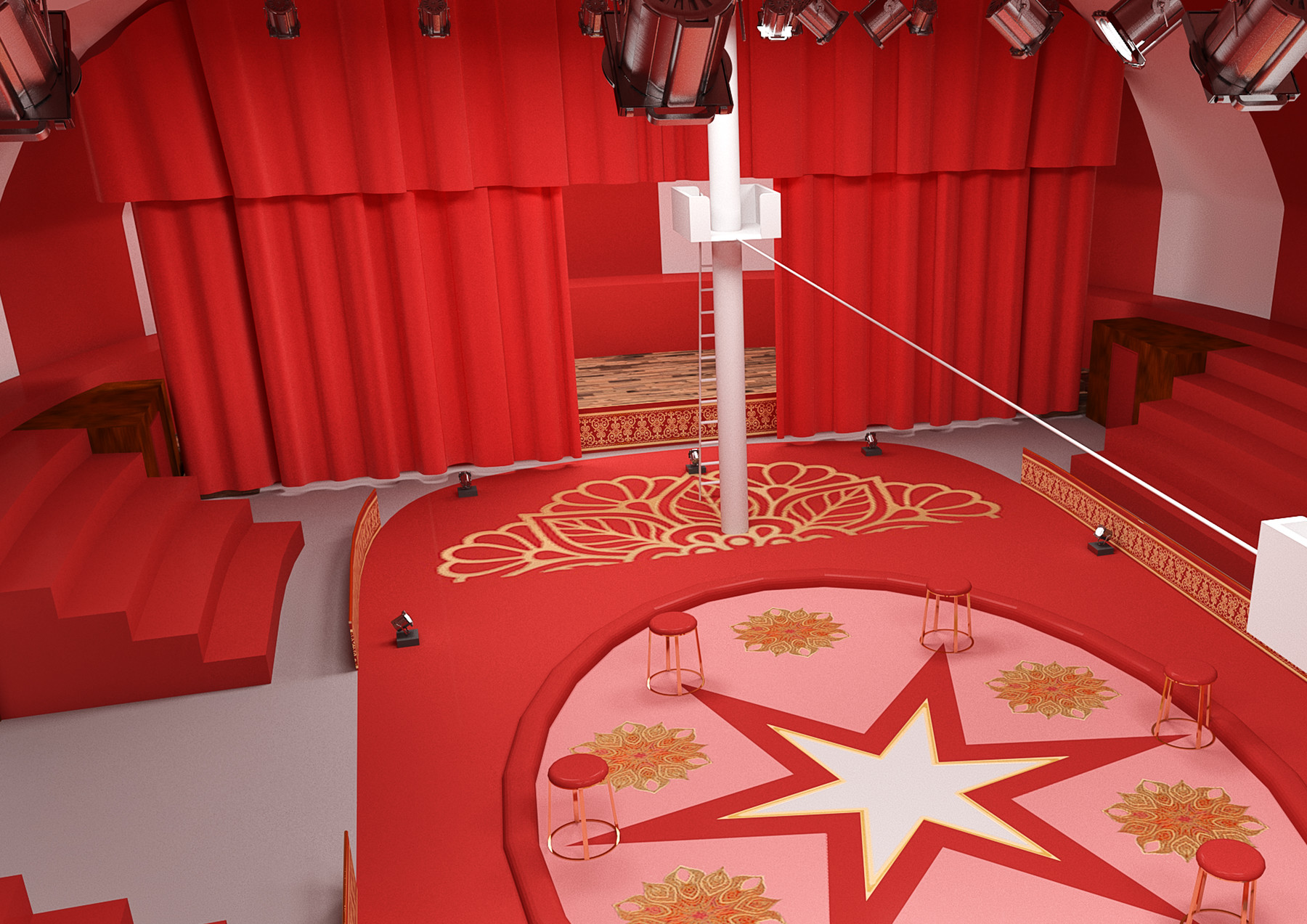 ArtStation - Circus interior and exterior model 3D model | Resources