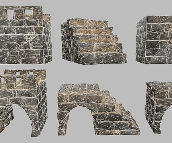 ArtStation - Stair Set | Game Assets