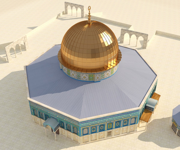ArtStation - Dome of the Rock Jerusalem 3D model | Resources