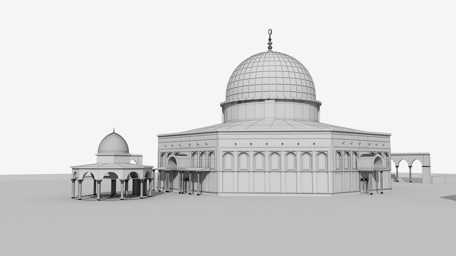 ArtStation - Dome of the Rock Jerusalem 3D model | Resources