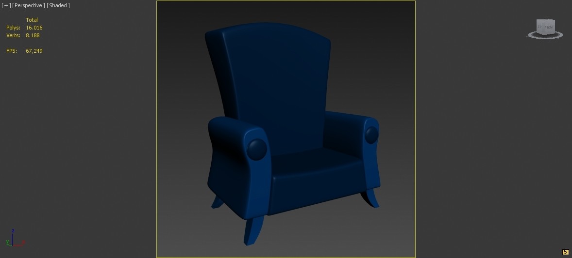 ArtStation - Cartoon Armchair Model 03 | Resources
