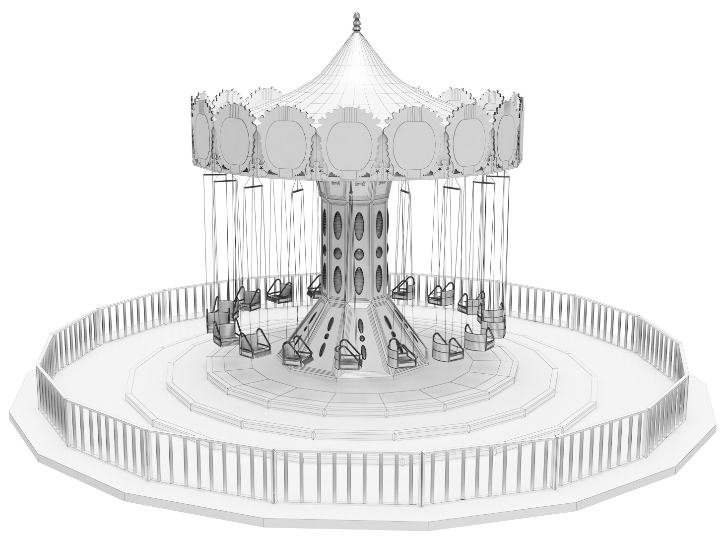 ArtStation - Funfair Swing 3D model | Resources