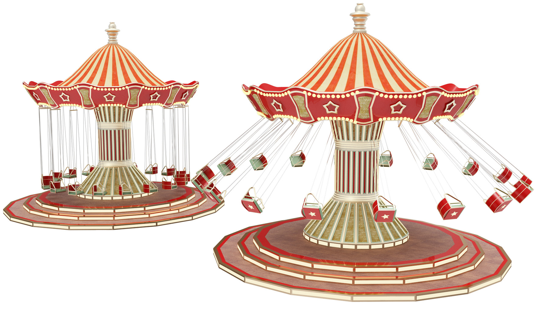 ArtStation - Funfair Swing 3D model | Resources