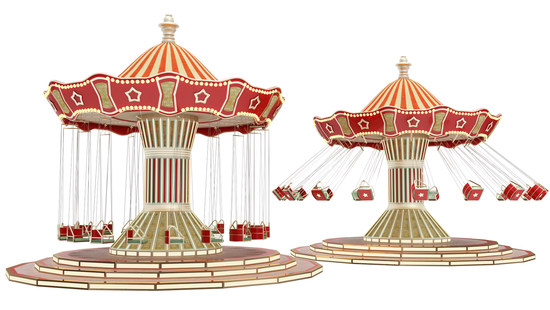 ArtStation - Funfair Swing 3D model | Resources