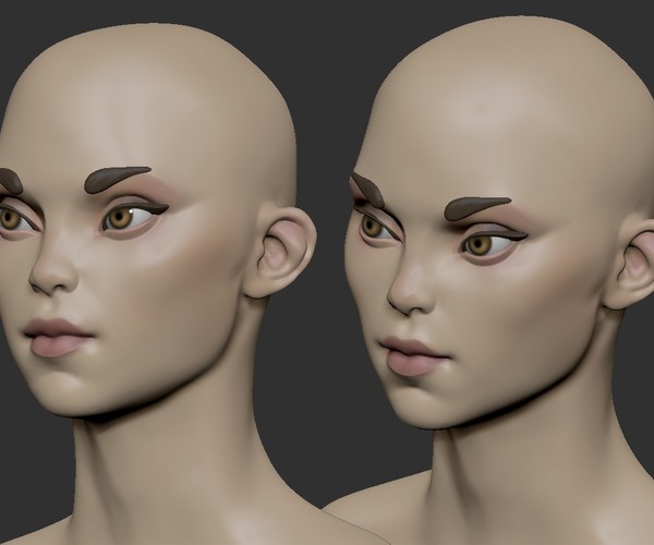 ArtStation - Stylized Head Female 1 | Resources