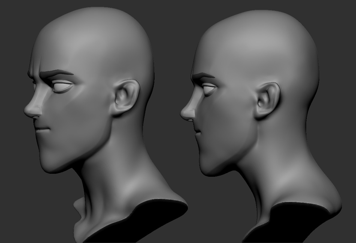 ArtStation - stylized Male head Basemesh5 | Resources