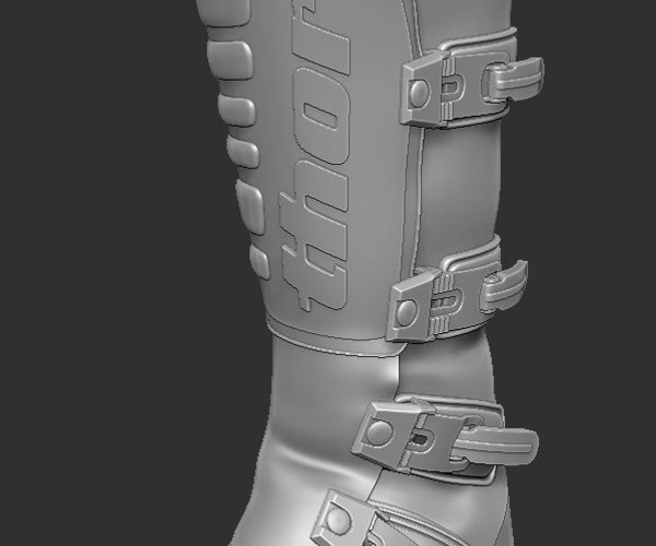 ArtStation - Dirt Bike Boot - 3d scan retopo Zbrush File | Resources
