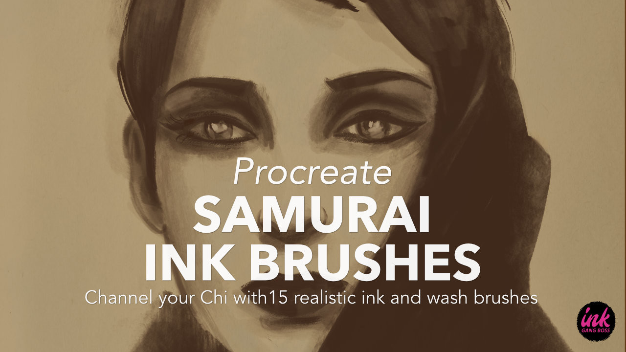 Ink Gang Boss - Procreate Samurai Inks Brush Pack
