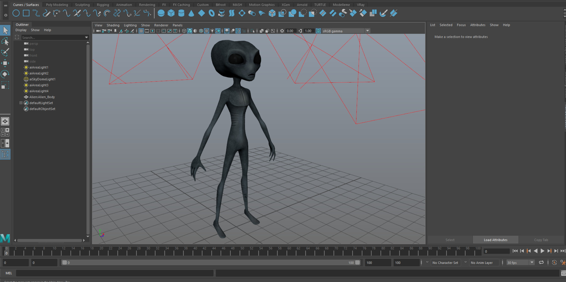 ArtStation - Alien character 3d Model | Resources