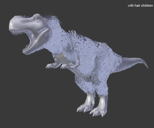 ArtStation - 3D Model: Tyrannosaurus Rex Fur | Resources
