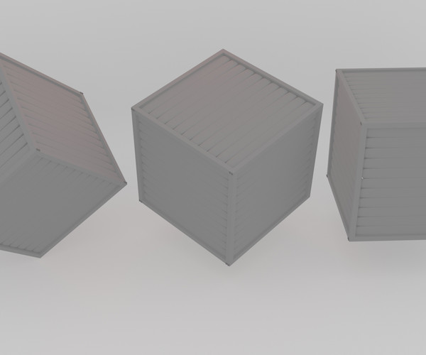 ArtStation - High and Low Poly Crate | Resources