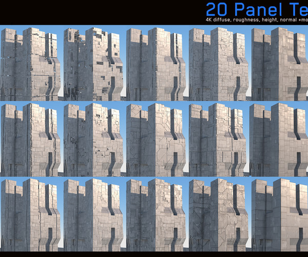 ArtStation - Large Scale Panels Textures | Game Assets