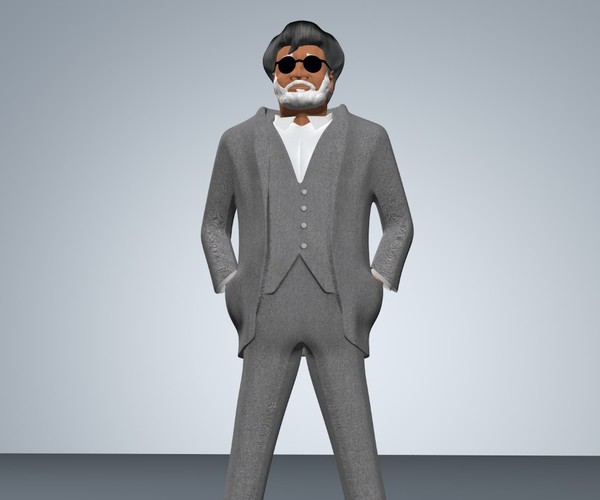 ArtStation - SUPERSTAR RAJINIKANTH KABALI 3D MODEL | Resources