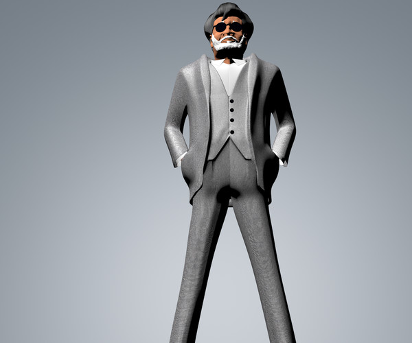 ArtStation - SUPERSTAR RAJINIKANTH KABALI 3D MODEL | Resources