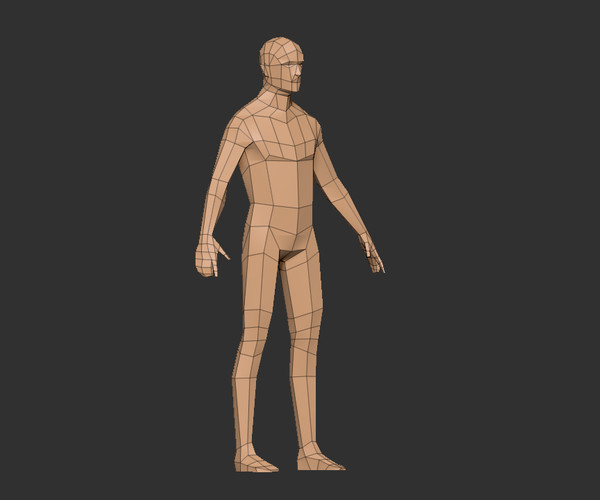 ArtStation - Humans base Low-poly | Game Assets