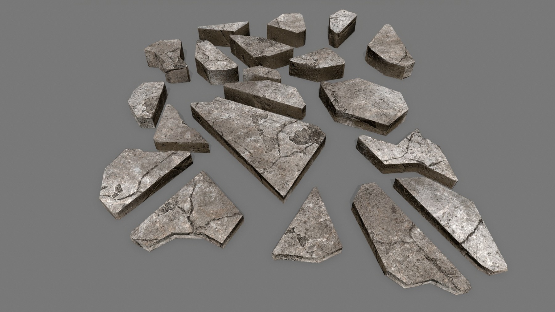 ArtStation - stone set | Game Assets