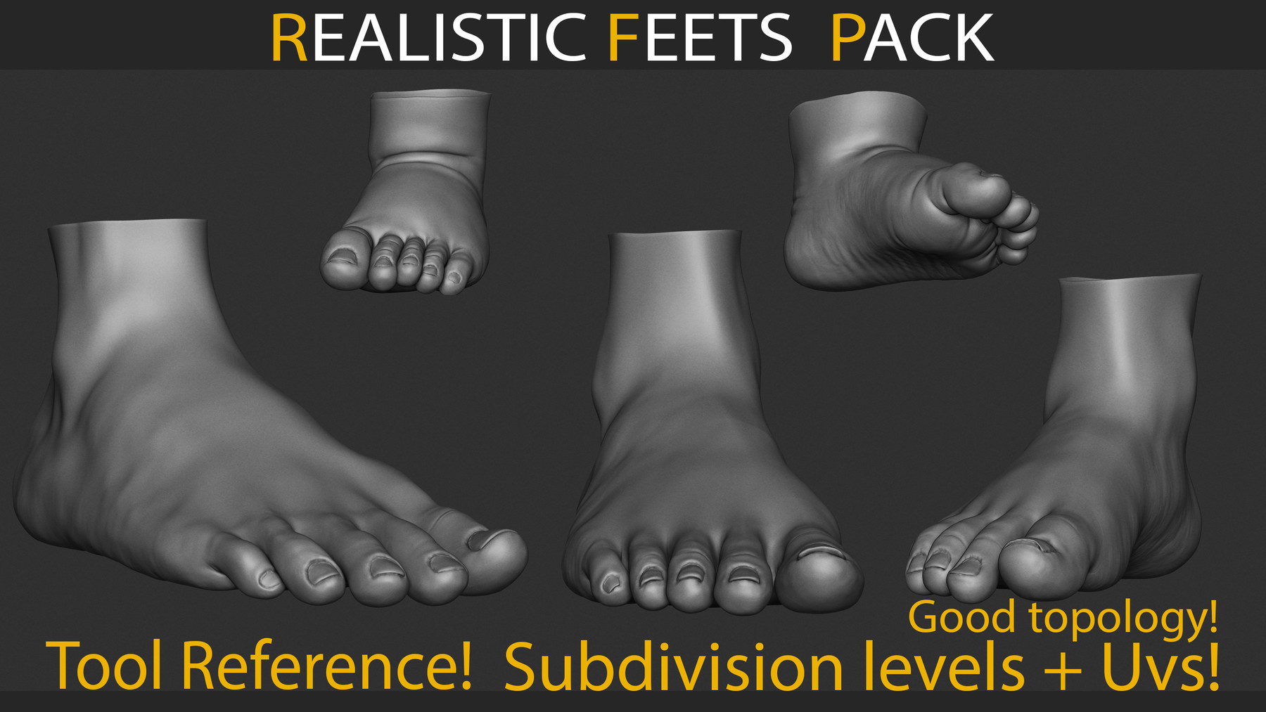 ArtStation - Realistic Feets Pack | Resources