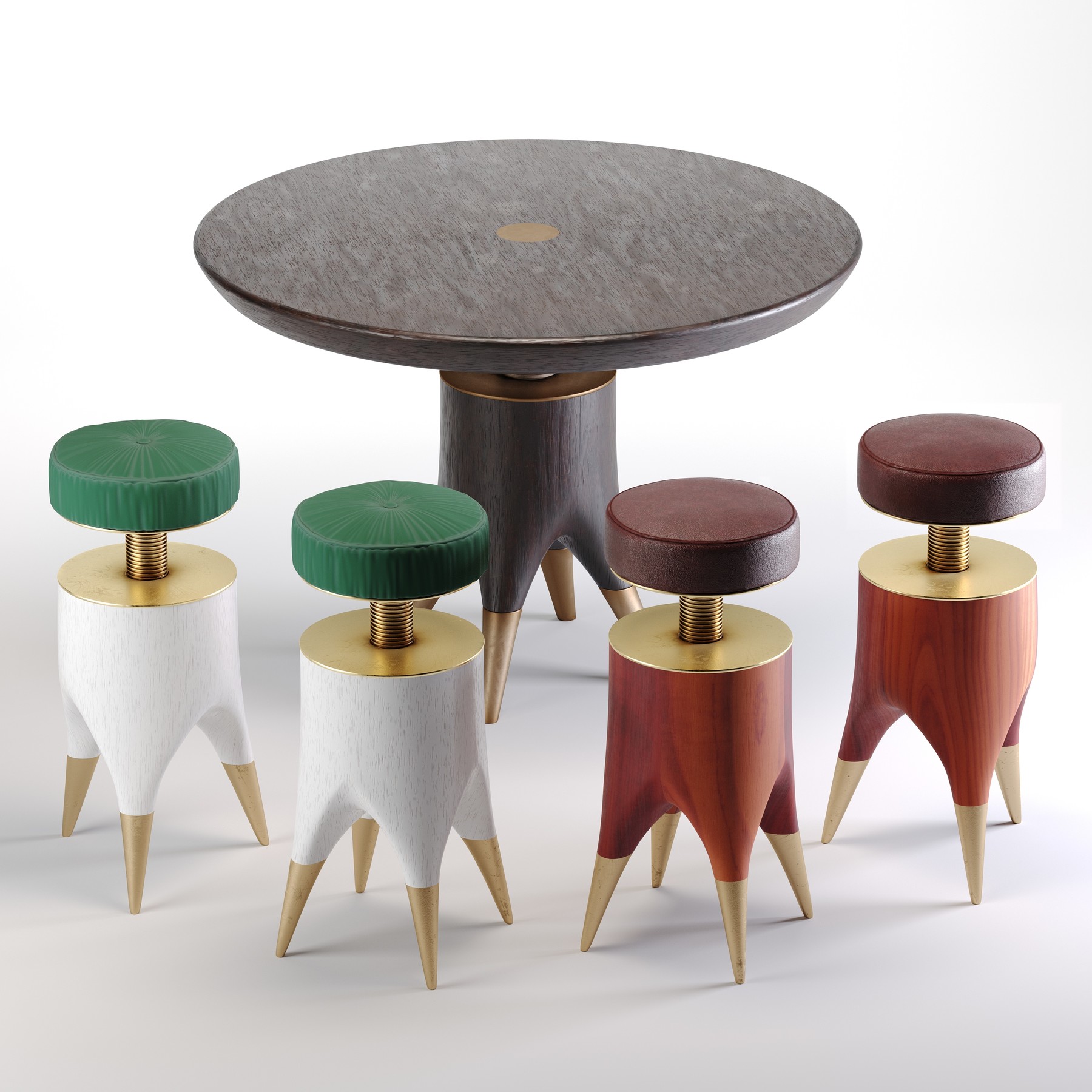ArtStation - Mushroom Table And Molar Stool | Resources