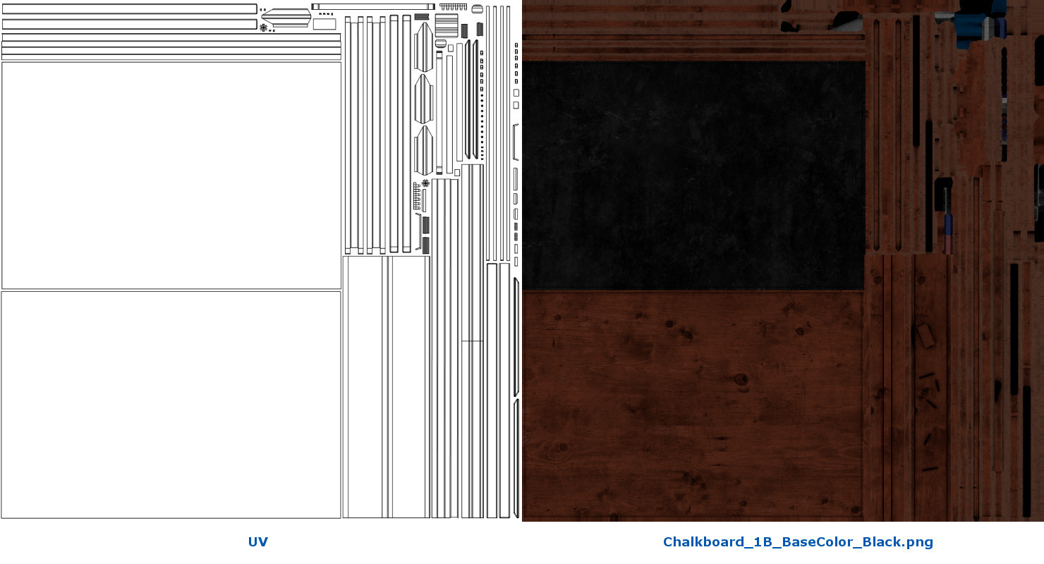 ArtStation - Chalkboard 1B | Resources