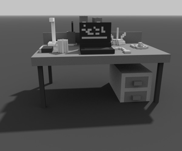 ArtStation - Voxel Desk | Game Assets
