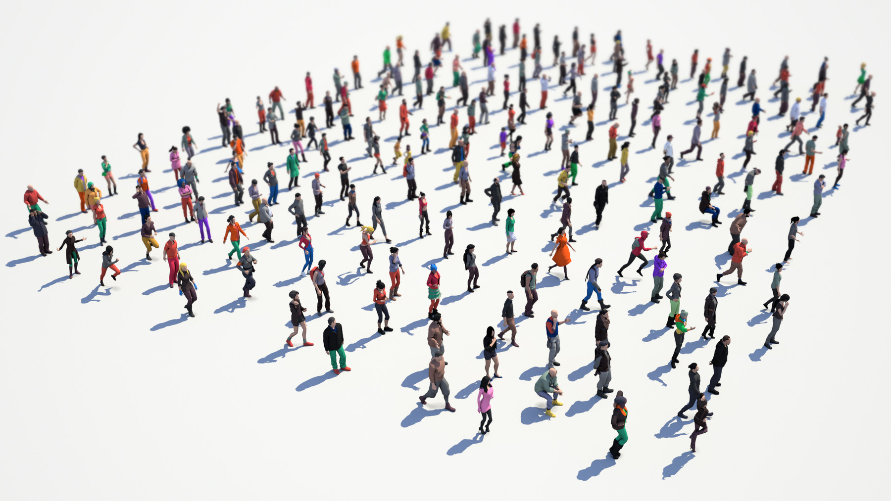 ArtStation - 200 Colorful Low Poly People Collection | Resources