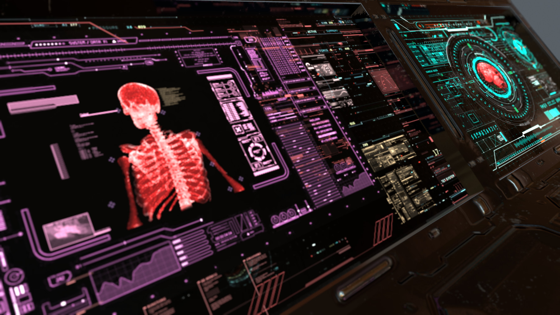 ArtStation - Scifi Modular Screen - Medical Computer Videogame - Unity ...