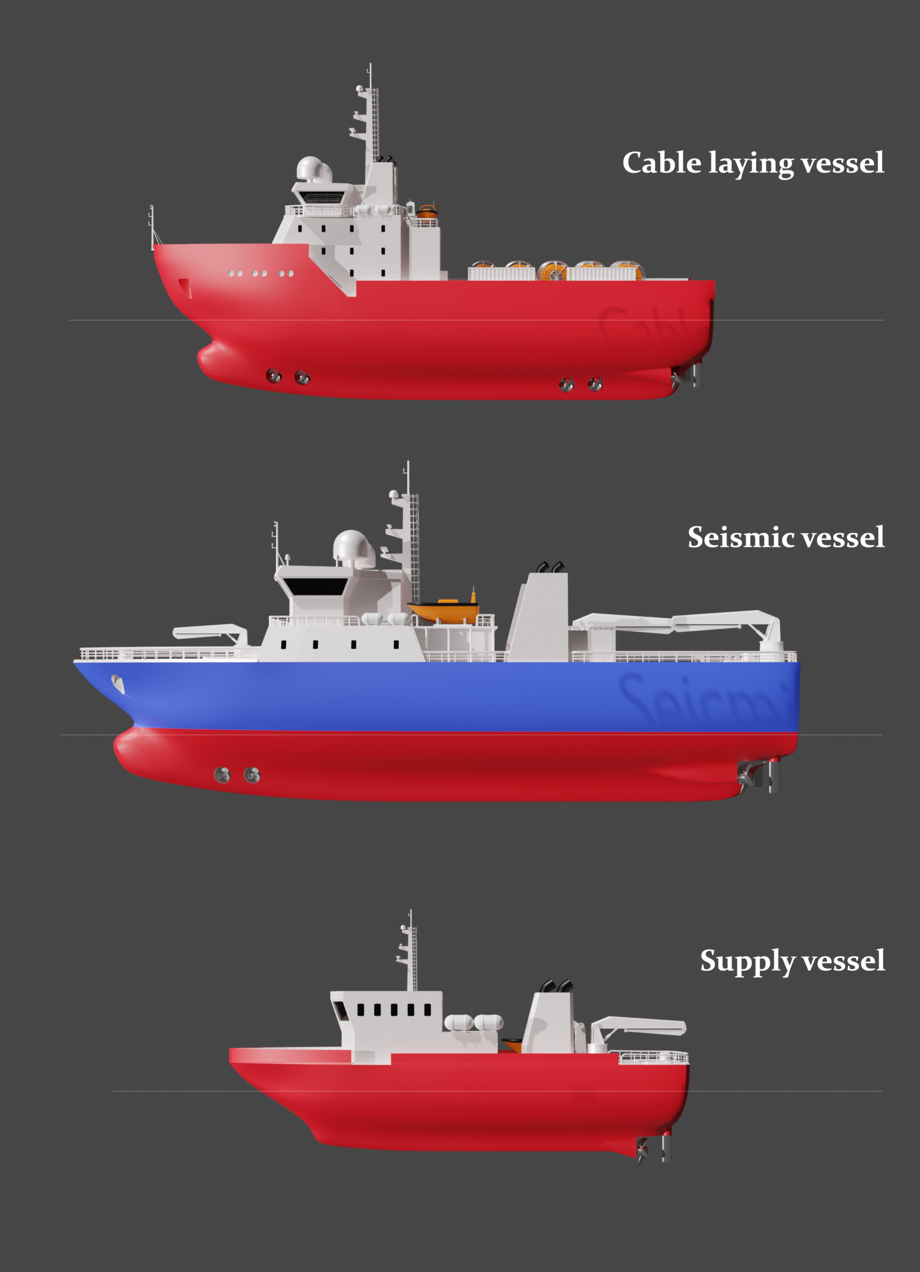 ArtStation - Set of schematic vessels (3 pieces) | Resources