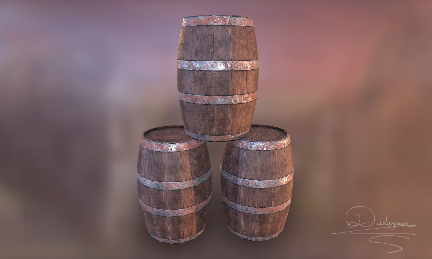 ArtStation - Medieval Barrel - Game Assets | Game Assets