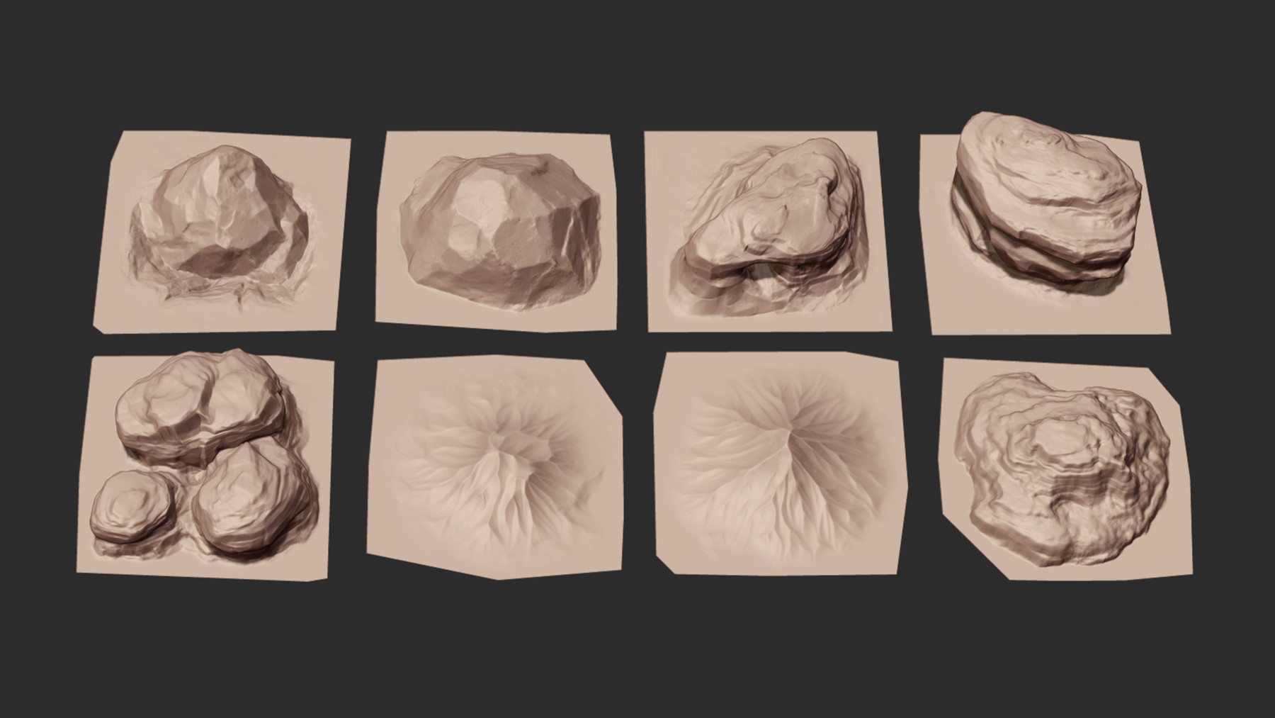 ArtStation - Ultimate Rock Pack Volume 1 | Brushes