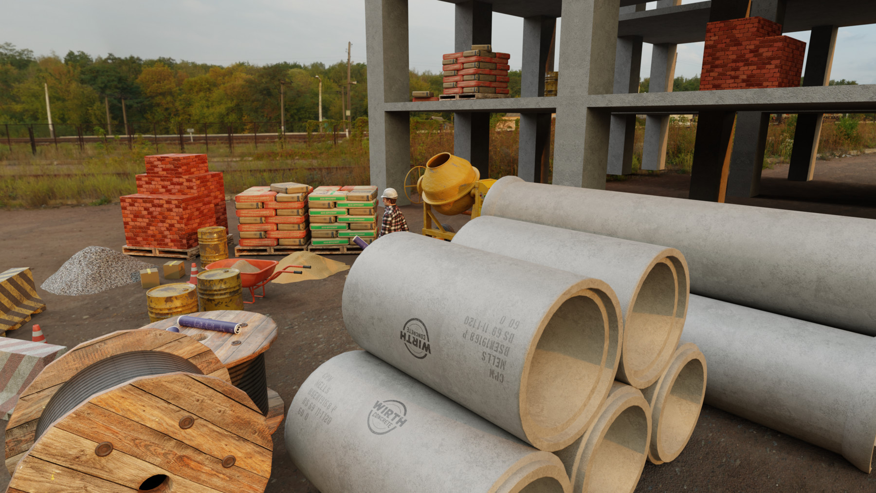 ArtStation - Construction Site Low Poly assets | Game Assets