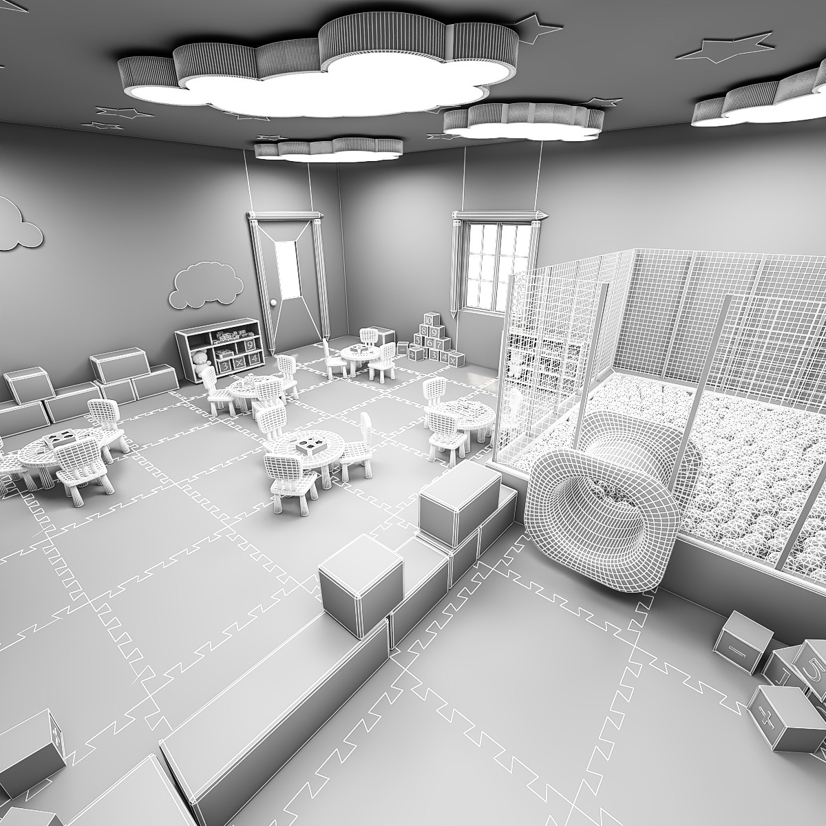 ArtStation - 3D Kindergarten Model | Resources