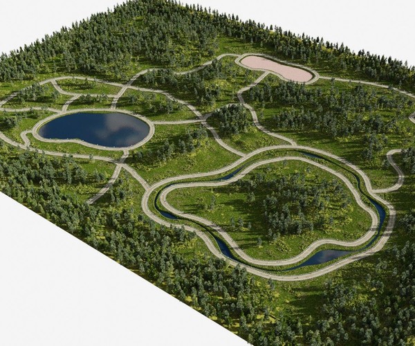 ArtStation - In the park in Blender | Resources