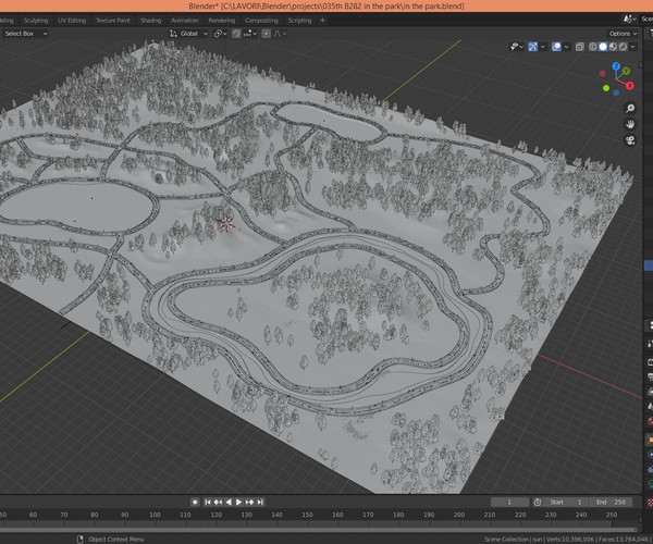 ArtStation - In the park in Blender | Resources