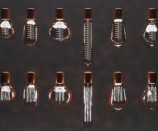 ArtStation - 3D Filament Bulbs | Resources