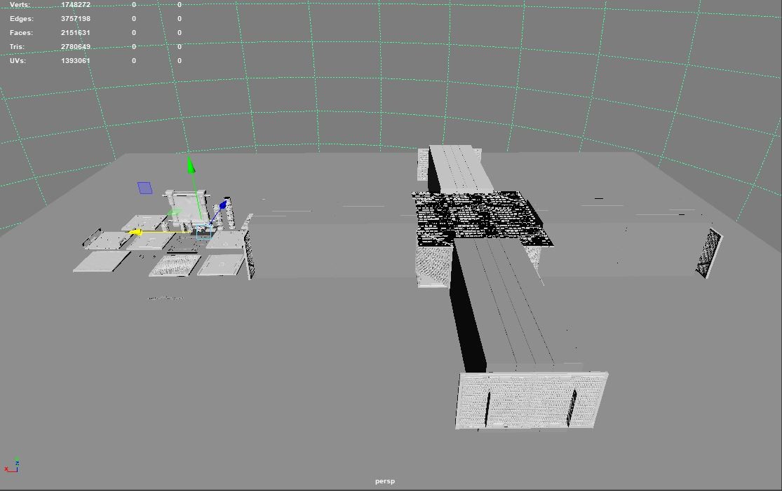 ArtStation - Sci-fi interior Scene for renders 3D model Low-poly 3D ...