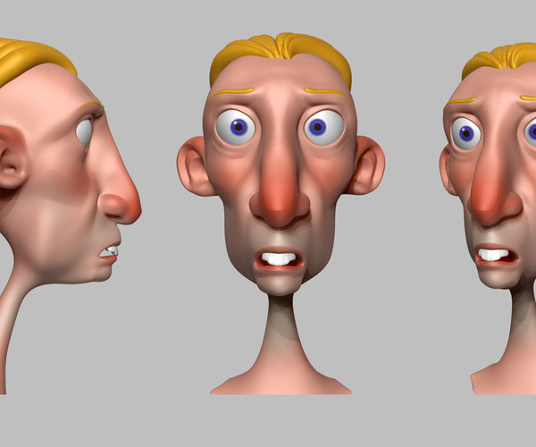 ArtStation - 3D Stylized Cartoon Faces Set (1) Zbrush Tools Files ...