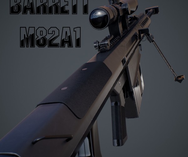 ArtStation - Barrett M82A1 Rifle | Game Assets