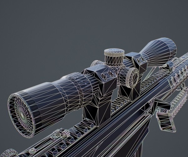 ArtStation - Barrett M82A1 Rifle | Game Assets