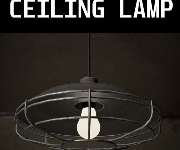 ArtStation - Ceiling Lamp | Game Assets