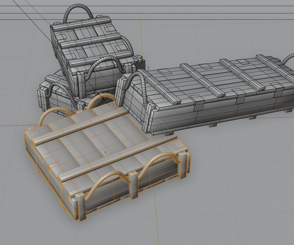 ArtStation - Wood Army Crates - Pack of 3 different Sizes with 4 ...