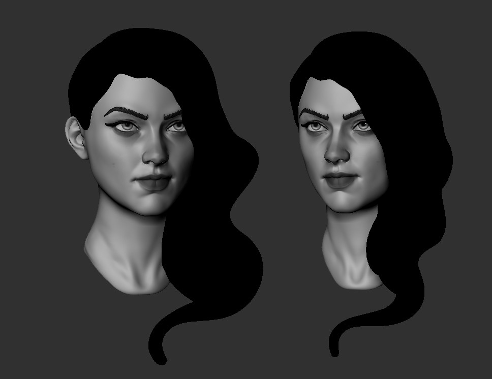 ArtStation - Head Sketch #4 | Game Assets